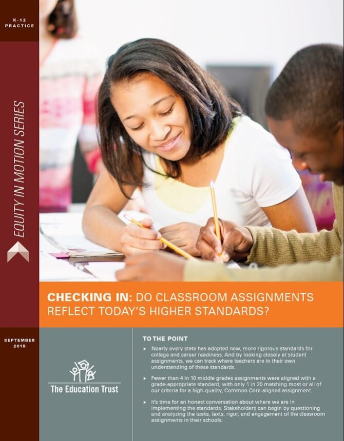 EdTrust - Checking In: Do Classroom Assignments Reflect Today's ...